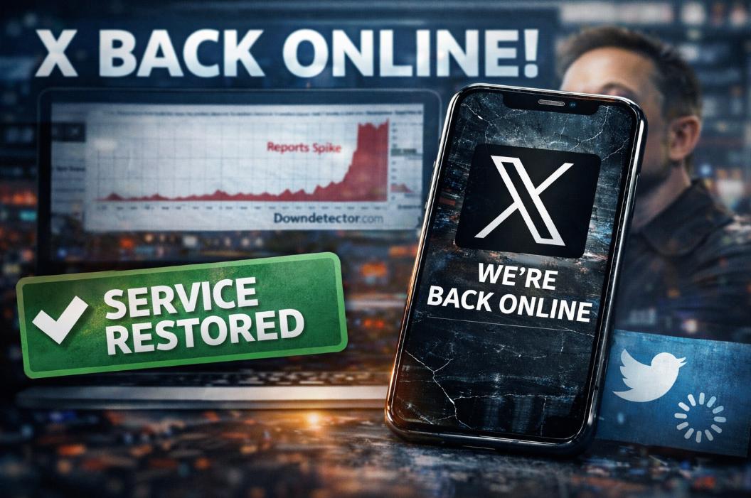 X Back Online After Massive Global Outage, Musk Platform Restores ...